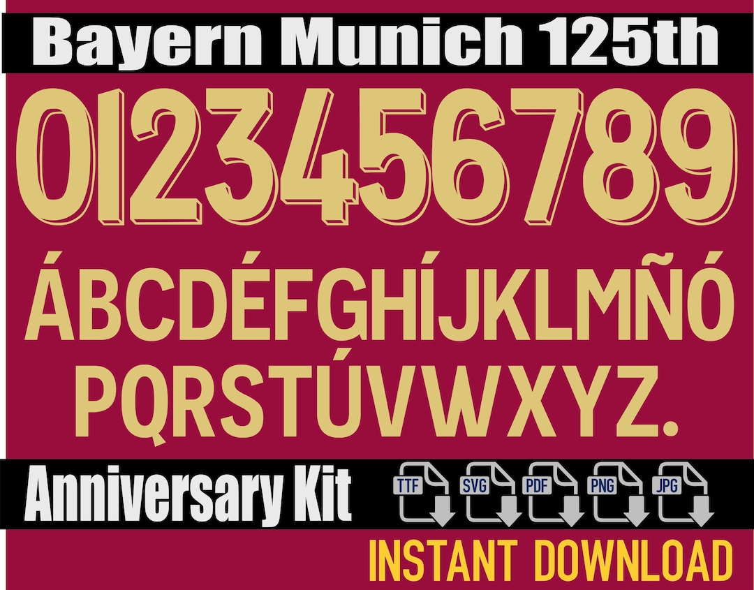 Bayern Munich 125th Anniversary Kit – Digital Download for Shirts ...