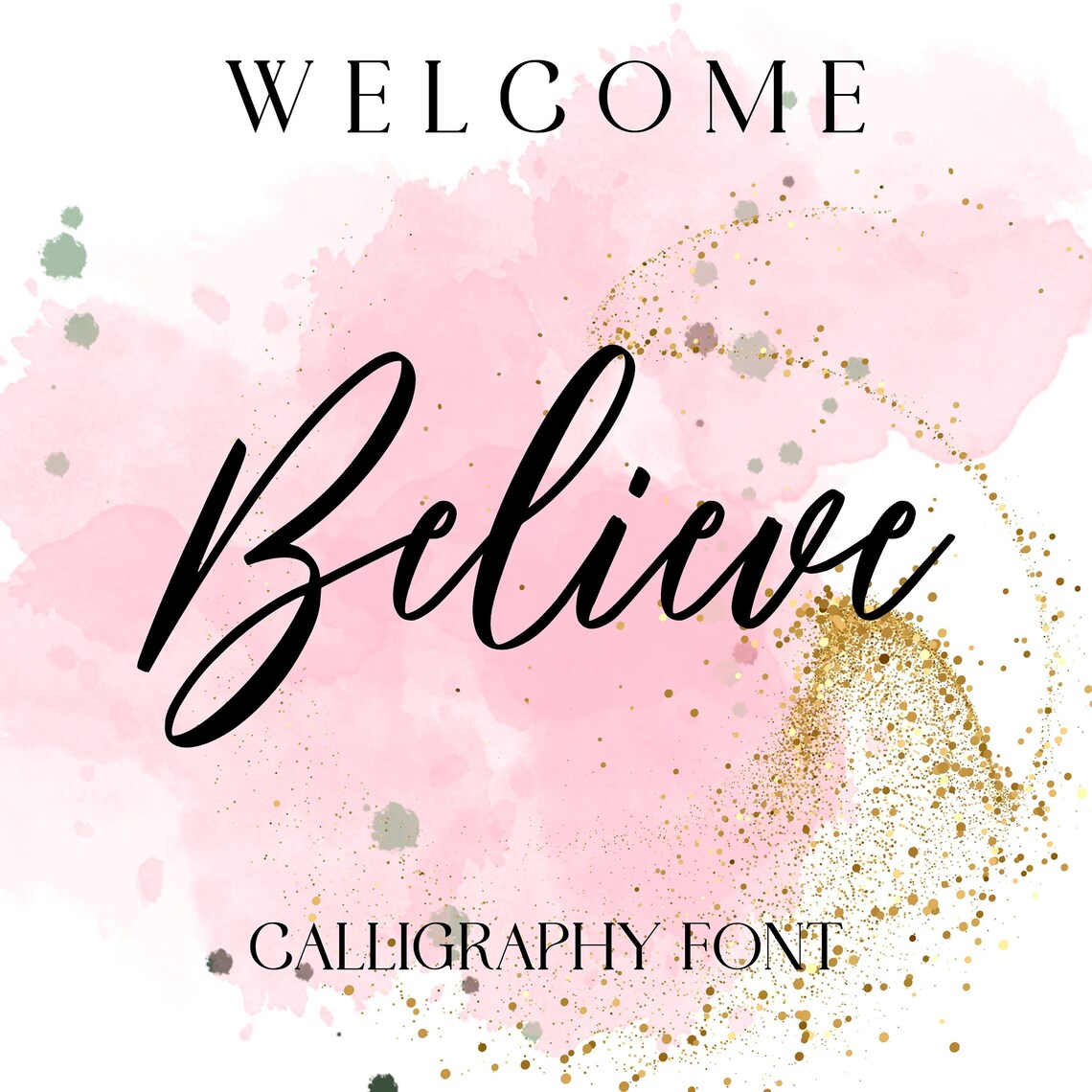 Believe Font Calligraphy Font, Modern Handwritten Font, Digital Font ...