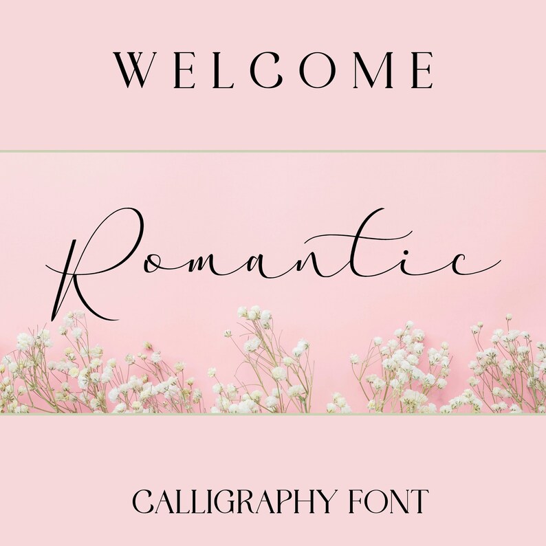 Romantic Font Calligraphy Font, Modern Handwritten Font, Digital Font, Script Font, Wedding Font ...