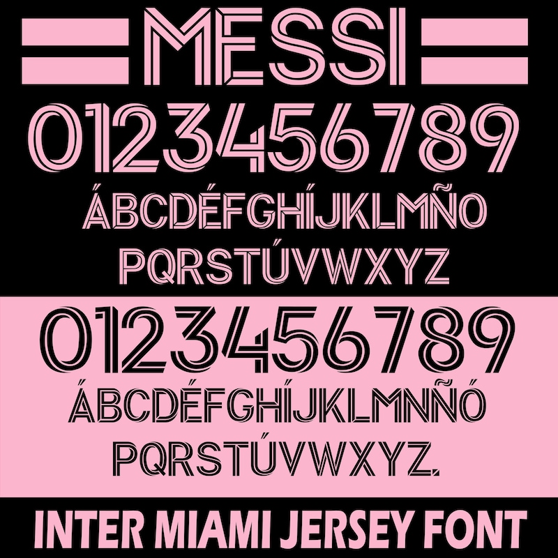 Messi Miami Png - Etsy UK