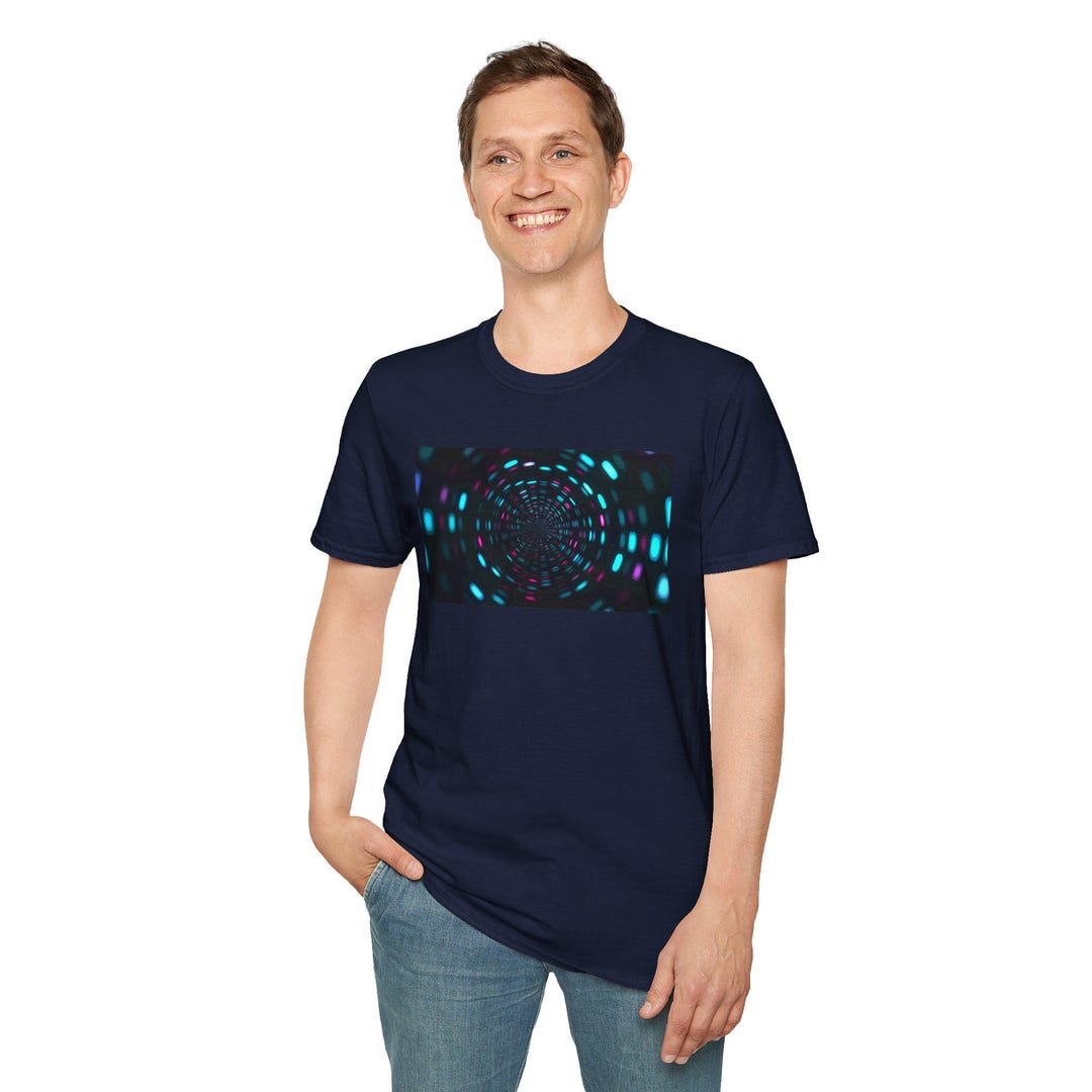 LED Unisex Softstyle T-shirt, Light up Shirt, Glow in the Dark Tee ...