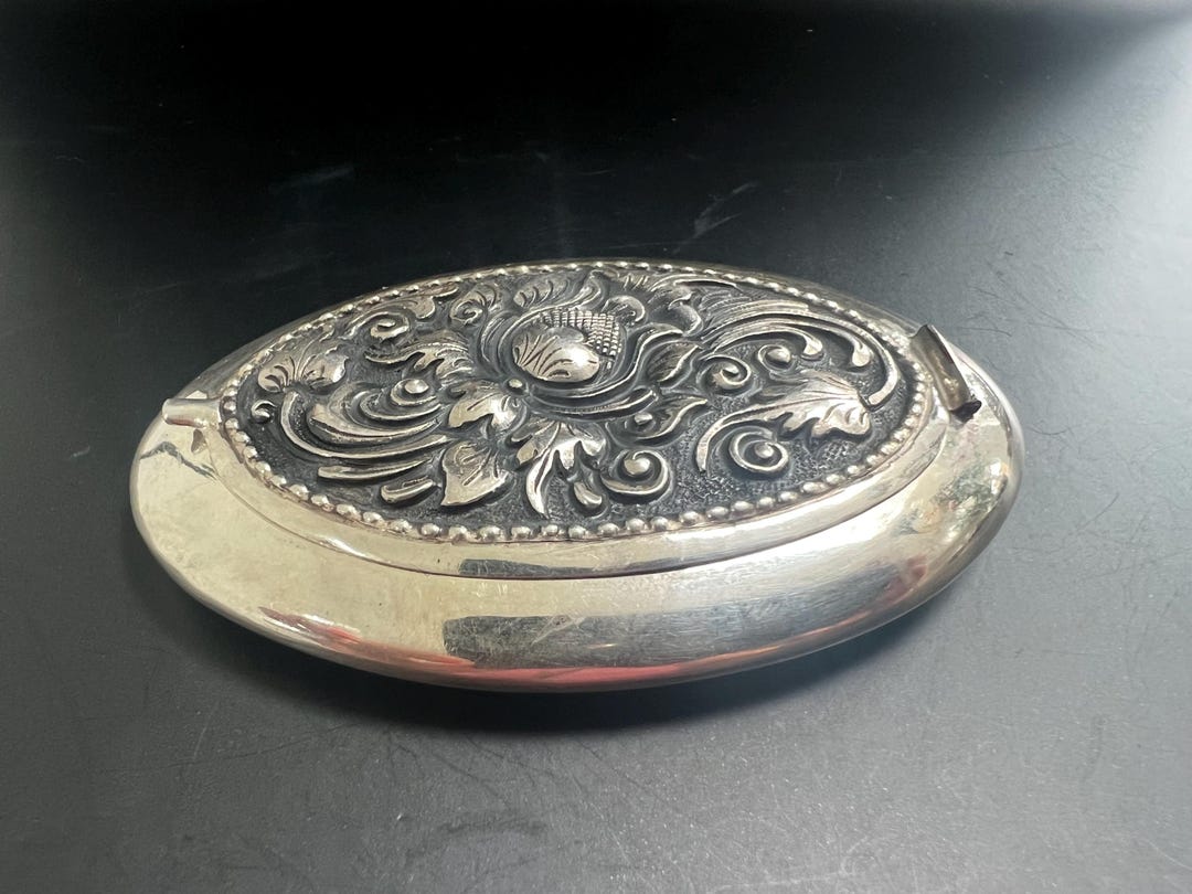 Silver Powder Box From the 1930s - Etsy