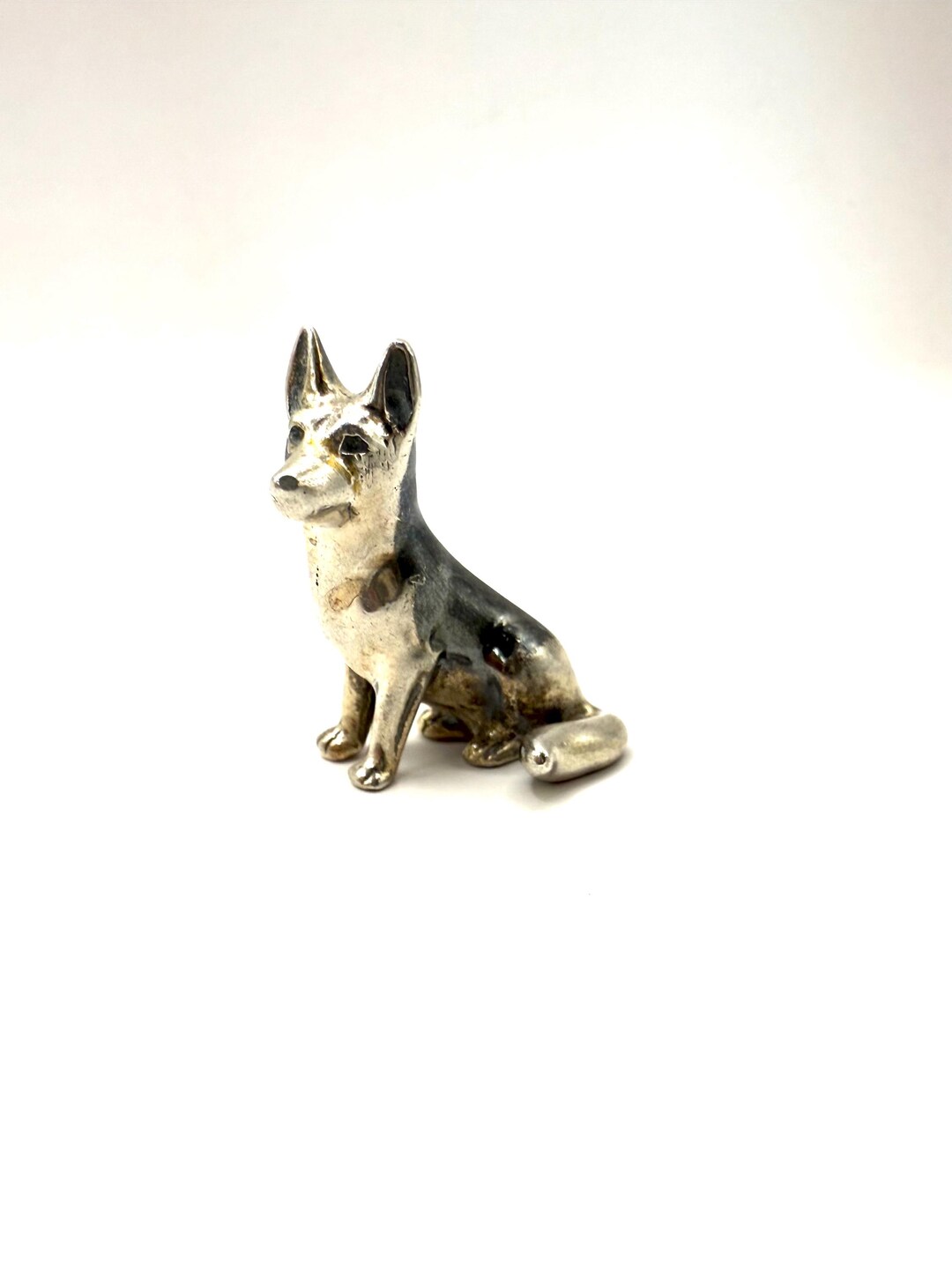 Saturno 925 Silver Shepherd Dog - Handmade Italian Miniature With ...