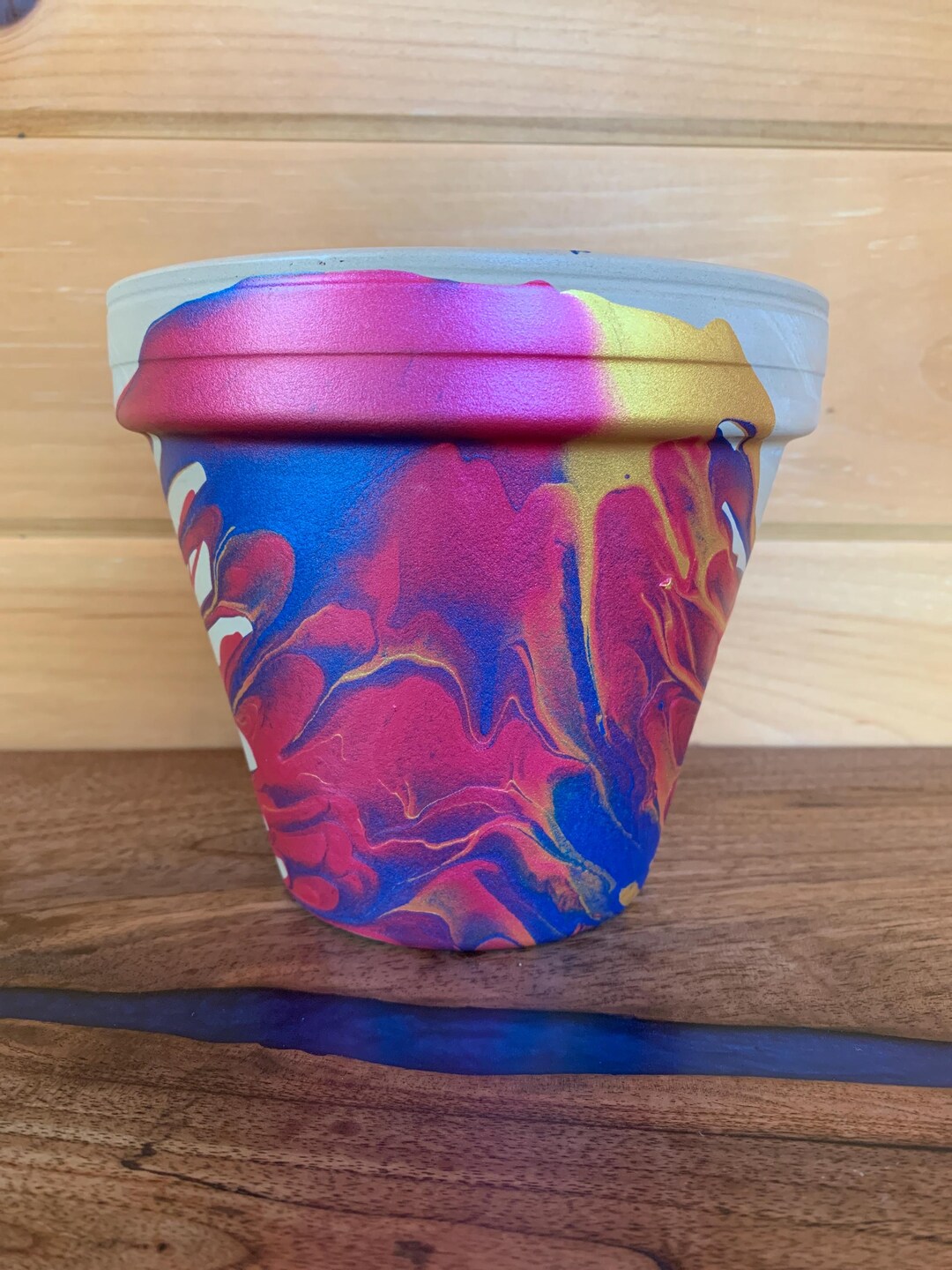 Painted Clay Pot: 6 Inch Pot - Etsy