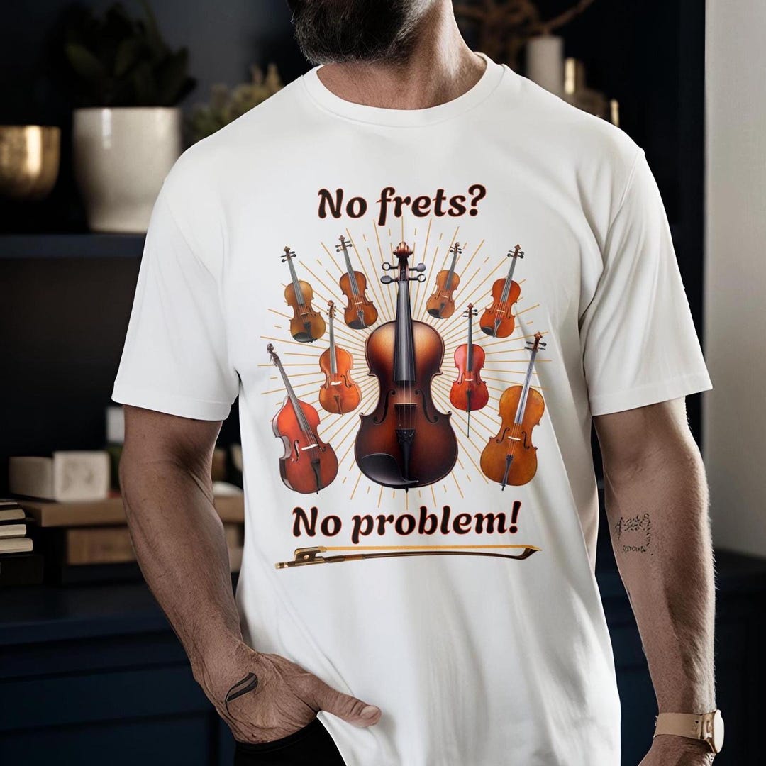 Funny Violin Shirt for Musician Comfort Colors Tee Gift for String ...