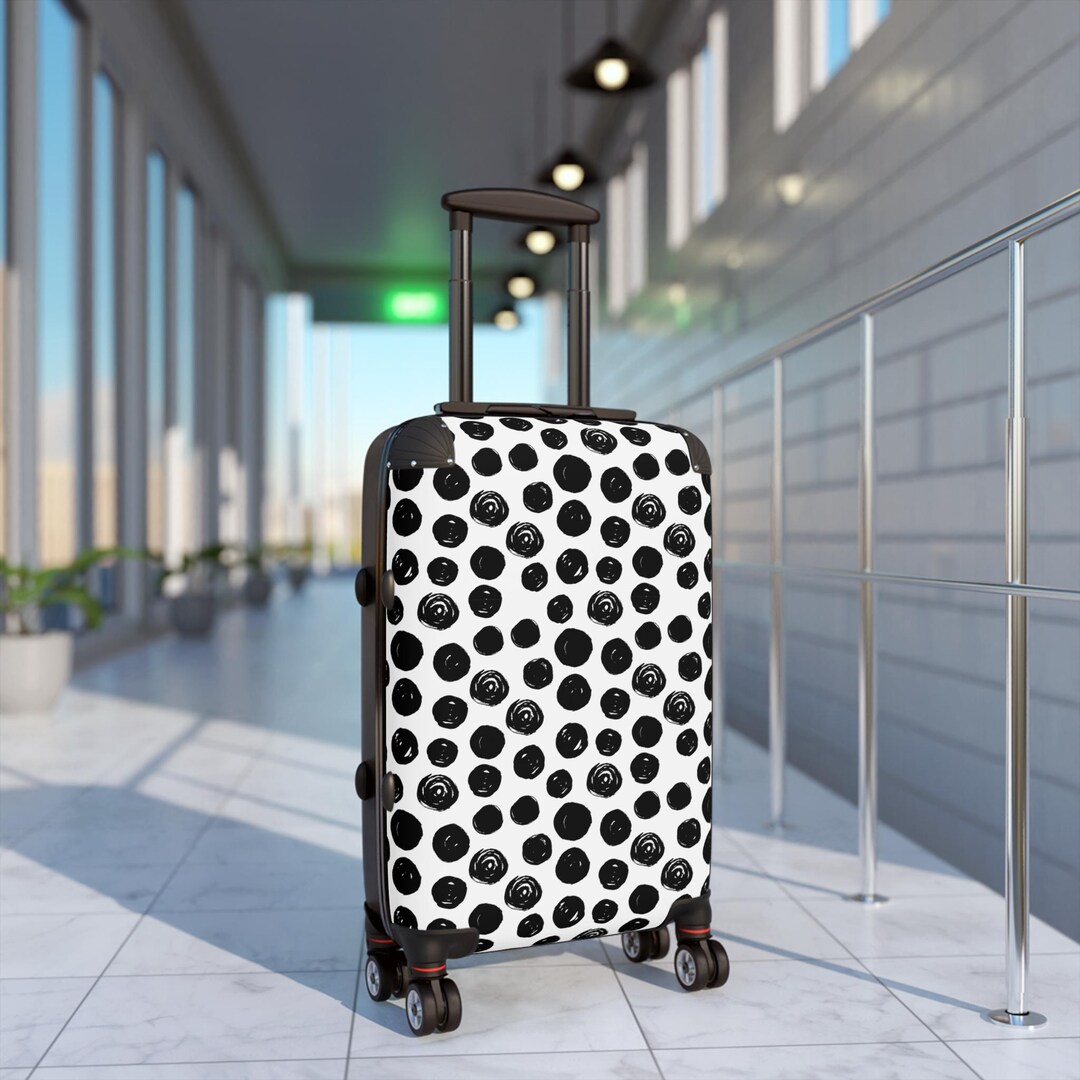 Circles Suitcase Carry on Travel Luggage Four Wheels 360 Swivel Built ...