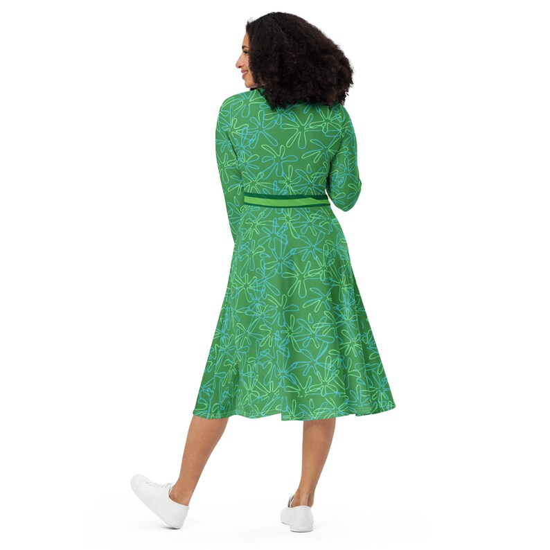 Green Dress With Flowers Disgust Cosplay Halloween Costume Pixar Inside ...