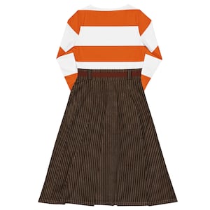 Anxiety Costume Inside Out Emotion Dress Long Sleeve Knee Length ...