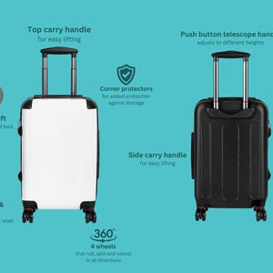 Circles Suitcase Carry on Travel Luggage Four Wheels 360 Swivel Built ...