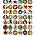 One Inch Stars Digital Collage Print Sheet no138 | Etsy