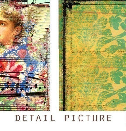 ATC-ACEO Altered Art for Mixed Media Digital Collage Print Sheet No155 ...