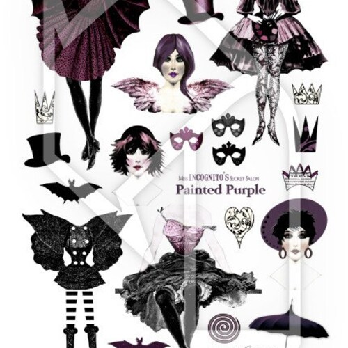 Paper Doll / Art Doll Passion Digital Collage Print Sheet - Etsy