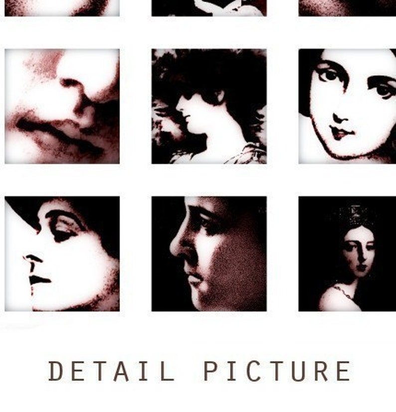 Women 1x1 Inch Digital Collage Print Sheet No156 | Etsy