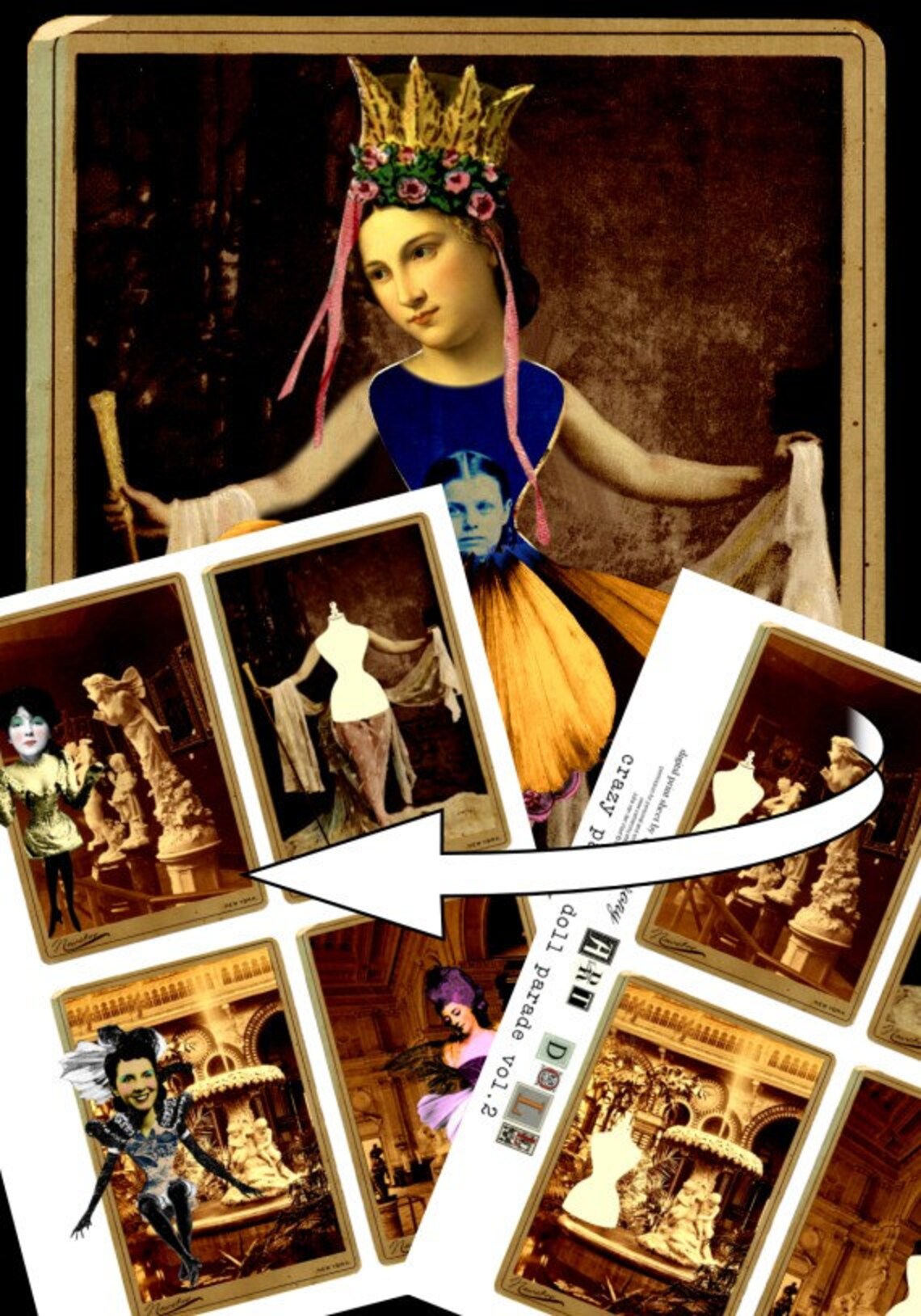 Paper Doll Kit Mix and Match Endless Vol.2 6 Digital Collage Print ...
