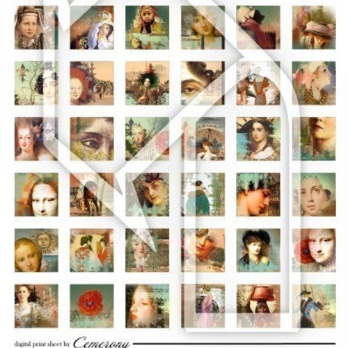 Articulated PAPER DOLL Digital Altered Art Digital Collage - Etsy