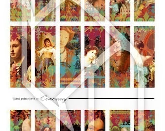 Women Altered Art Digital Collage Print Sheet No72 | Etsy