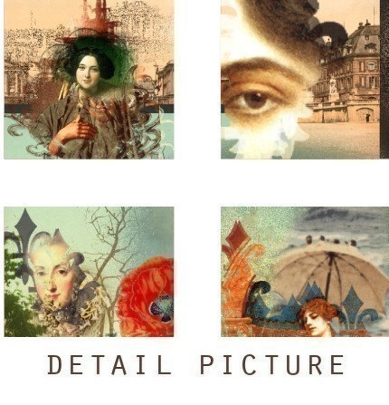 Altered Art Digital Collage Print Sheet No40 - Etsy