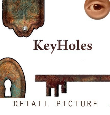 Keyholes Digital Collage Print Sheet No122 - Etsy