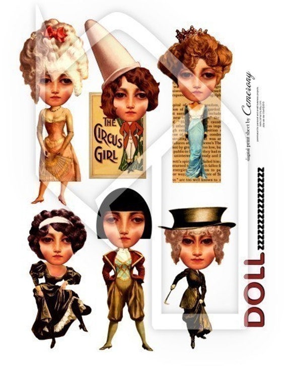 Art & Collectibles Dolls & Miniatures Art Dolls CUSTOM Digital PAPER ...