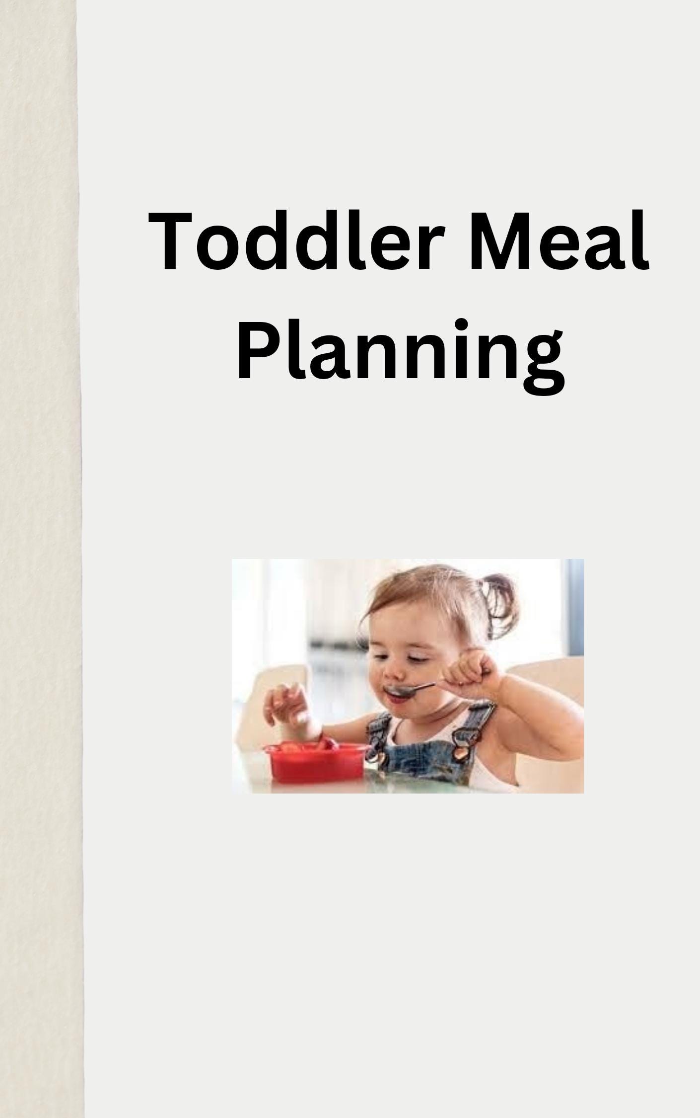 Toddler Meal Planning Toolkit - Etsy