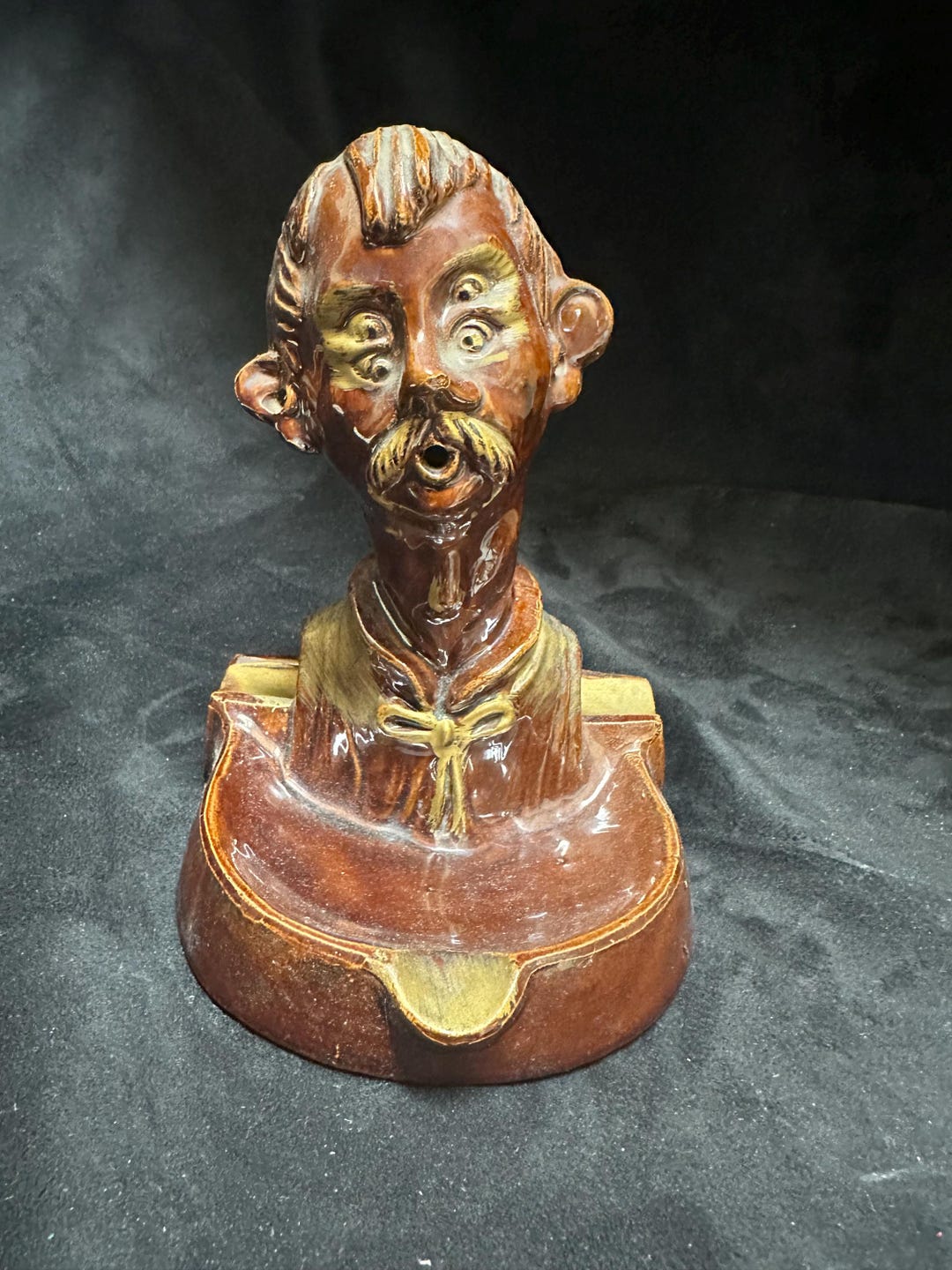 Vintage 4-eyed Man Smoket Ashtray by Enesco. - Etsy