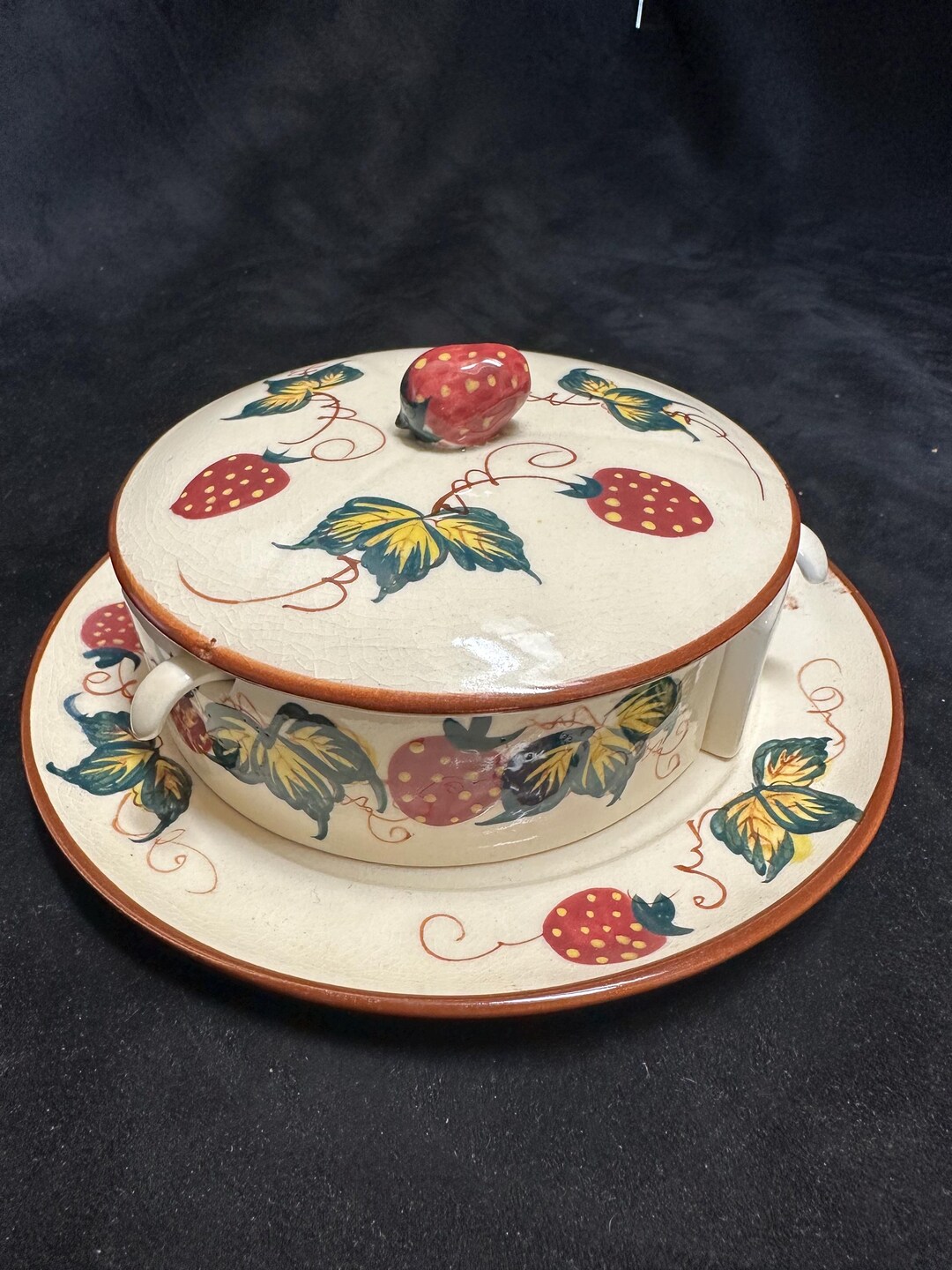 Vintage Fred Roberts 3-part Jam/condiment Dish With Lids and Spoons - Etsy