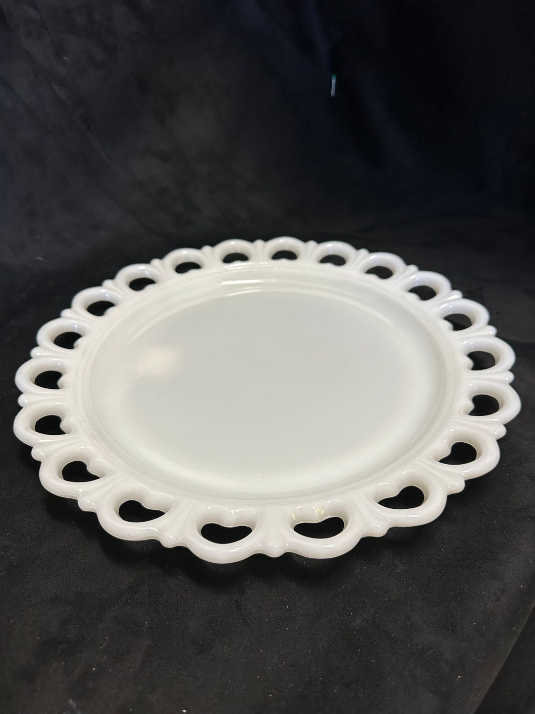 Anchor Hocking Milk Glass Large Platter - Etsy