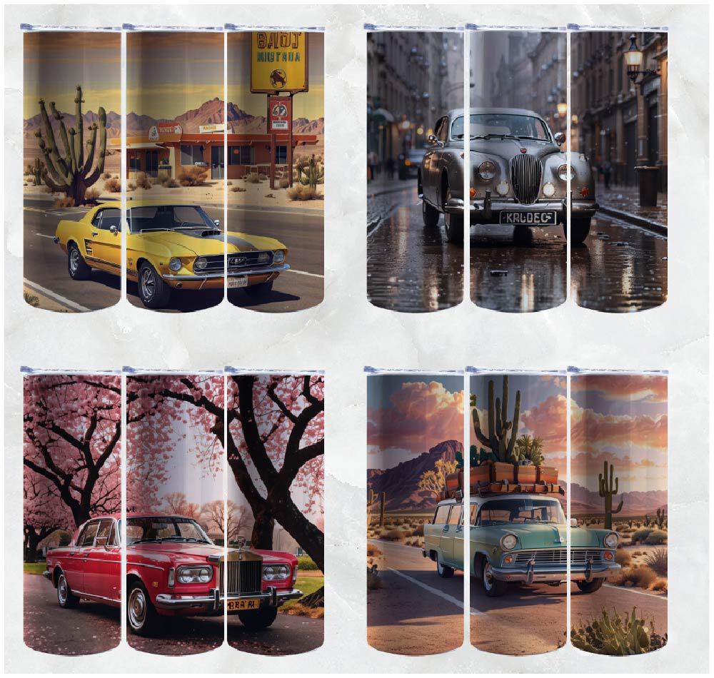 115 Classic Cars Bundle, Vintage Car Clipart, Classic Vehicles Clipart Bundle, Retro Car ...