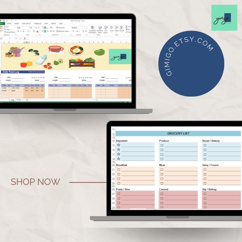Automated Grocery List & Meal Planner | Google Sheets and Excel Sheets ...