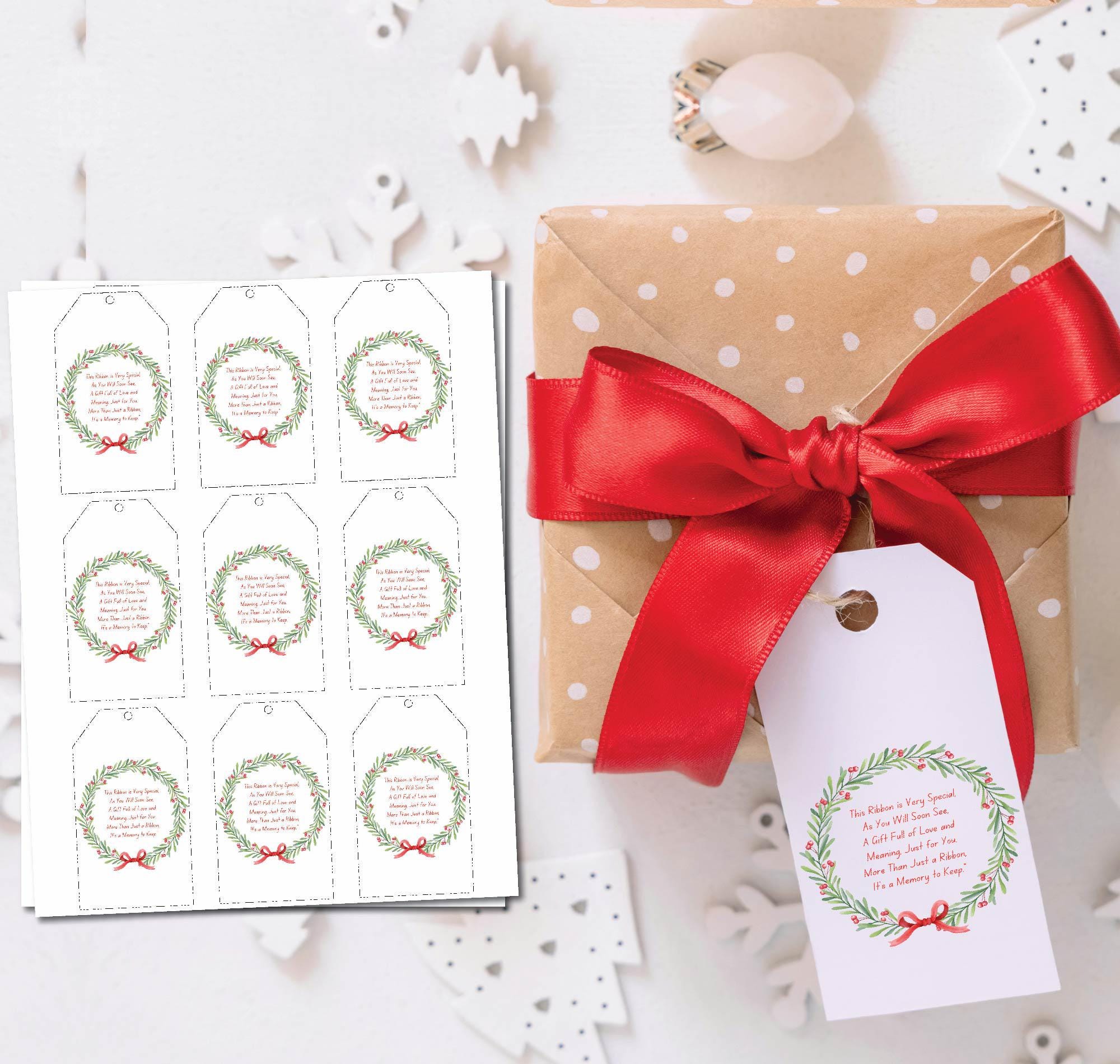 Printable Ribbon Tag, Same Sizes Me, Christmas Ornament, Keepsake ...