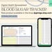 Blood Sugar Tracker | Diabetes & Insulin Monitoring Spreadsheet | Meal ...