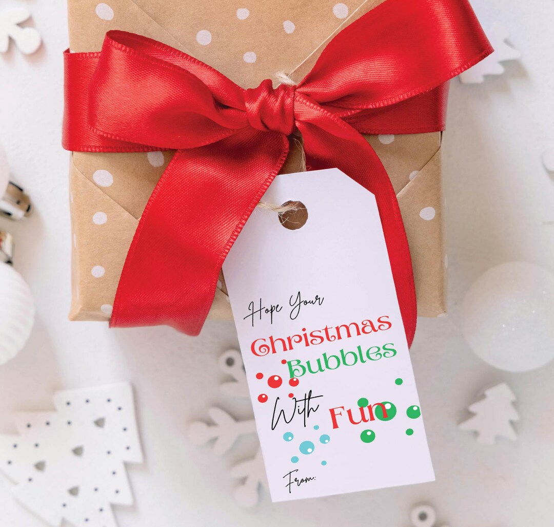 Printable Hope Your Christmas is Just Write Tag, Friend Gift Tag ...