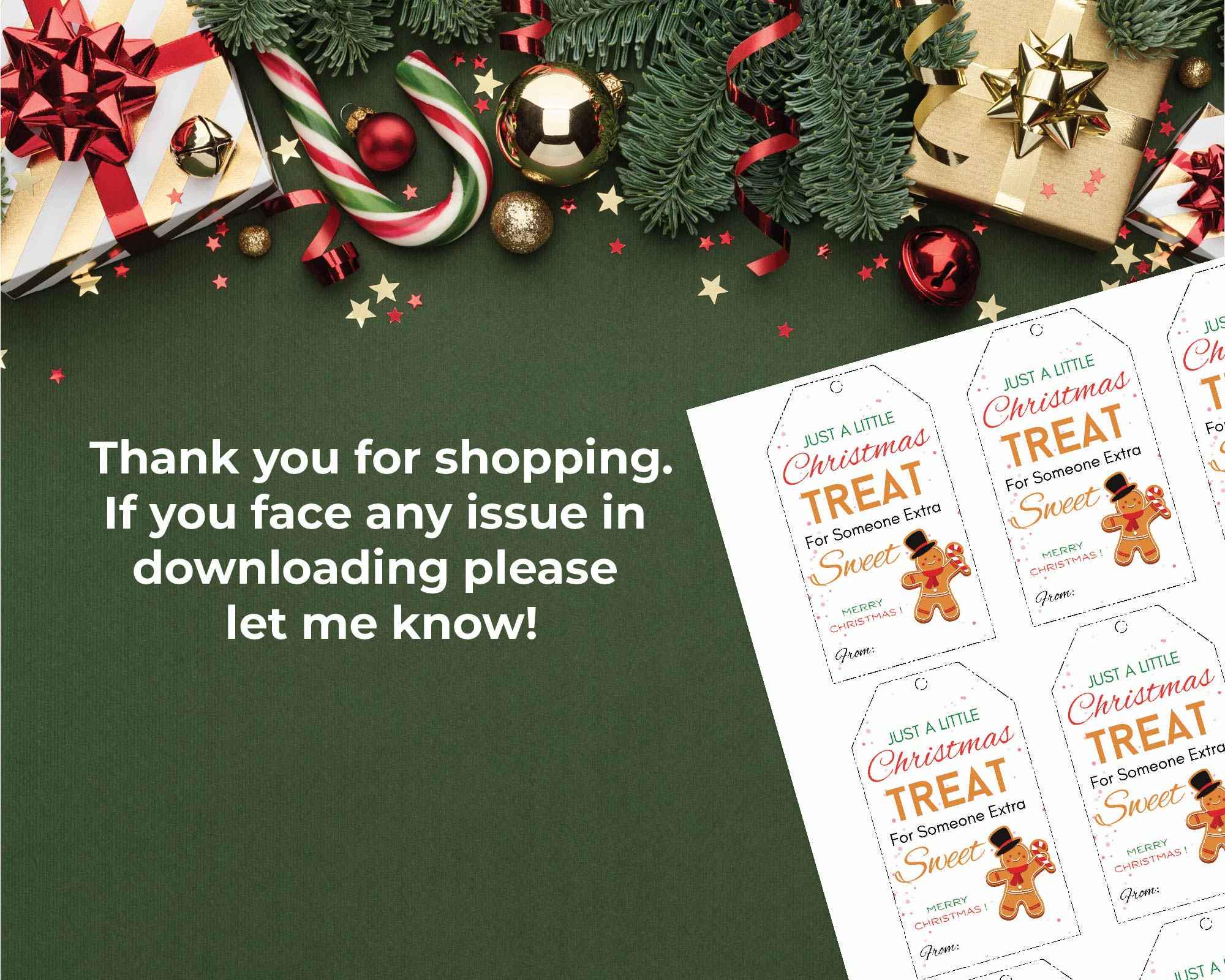 Printable Gingerbread Man Gift Tag, for Someone Sweet Favor Tag, Winter ...