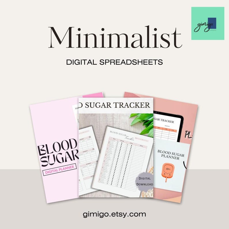 Blood Sugar Tracker | Diabetes & Insulin Monitoring Spreadsheet | Meal ...