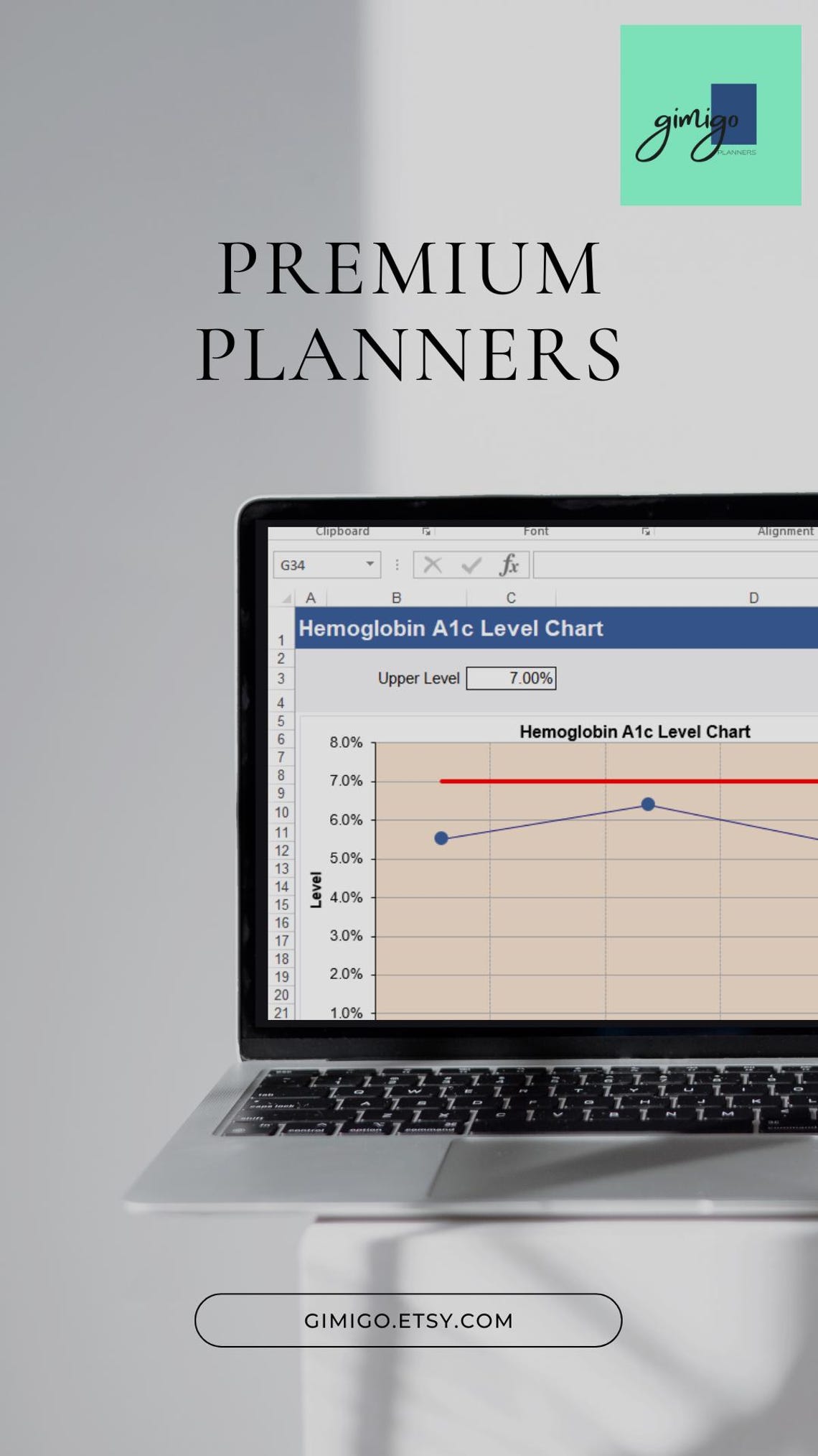 Blood Sugar Tracker | Diabetes & Insulin Monitoring Spreadsheet | Meal ...