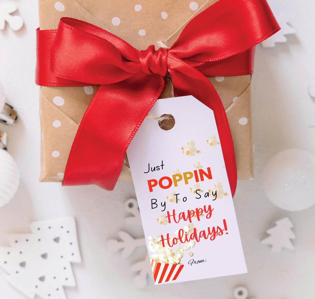 Poppin by to Wish You a Merry Christmas, Happy New Year Holiday Gift ...