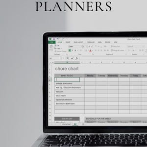 Weekly Cleaning Schedule | Downloadable House Chore Organizer ...
