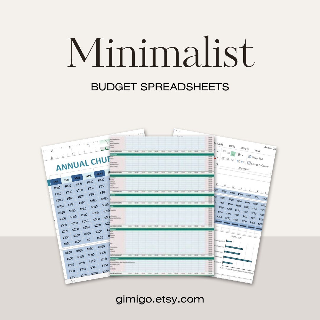 Annual Church Budget Spreadsheet | Excel Template | Financial Planner ...