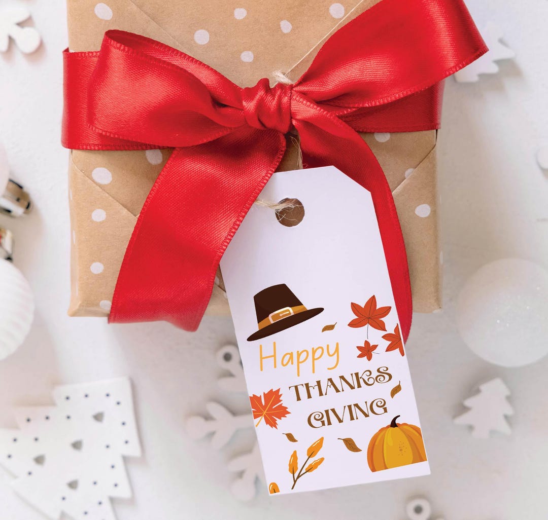 Printable Thanksgiving Gift Tag, Teacher School Classroom Appreciation ...