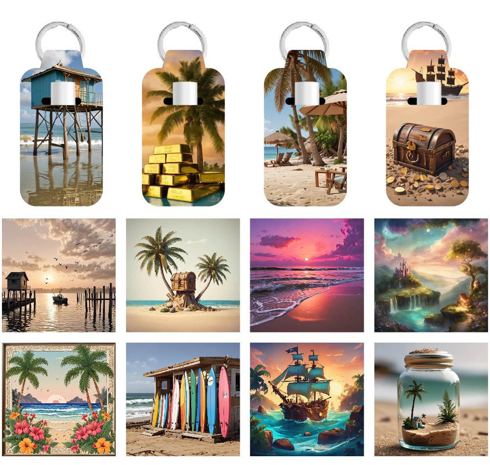 120 Beach Chapstick Wrap, Beach Png, 3D Beach Designs, Beach ...