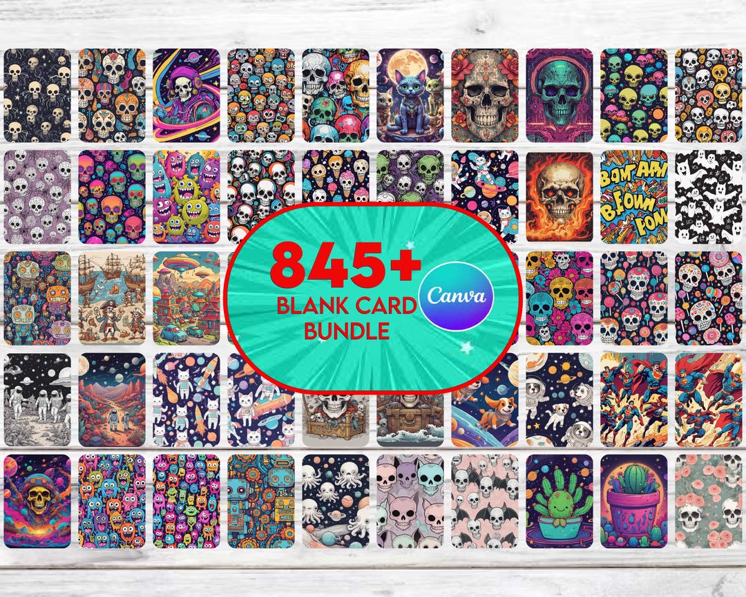 Blank Playing Card Sublimation, Printable Poker Card Template, DIY ...