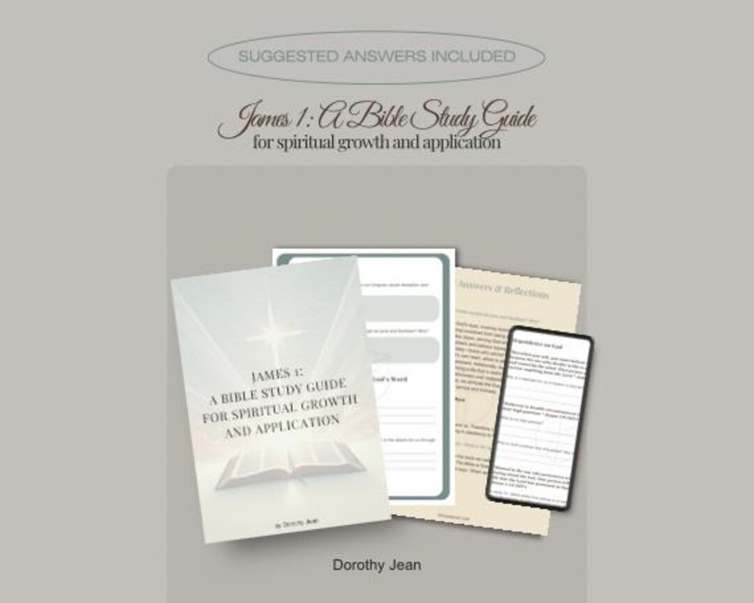 James 1 Bible Study Guide Printable Simple Bible Study Questions Easy ...