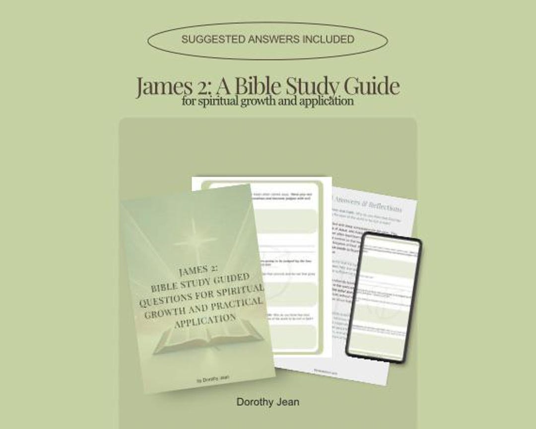 James 2 Bible Study Guide Printable Simple Bible Study Questions Easy ...