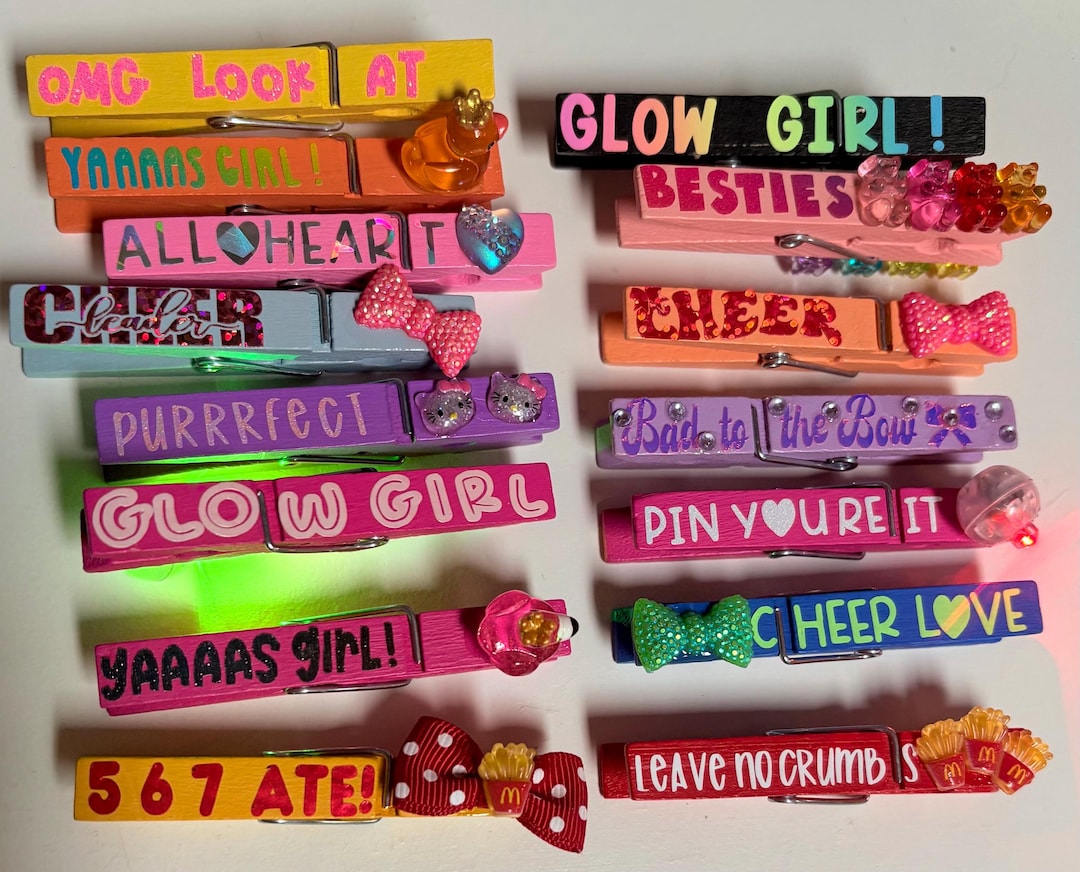 Set of 5 Fun Cheer Pins! Pick Your Own! - Etsy