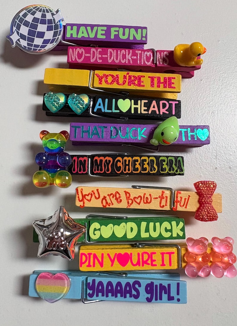 Set of 10 Fun Cheer Pins! - Etsy