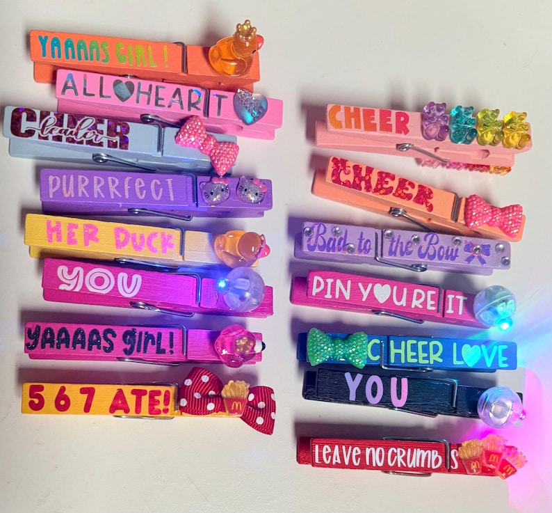 Set of 5 Fun Cheer Pins! Pick Your Own! - Etsy