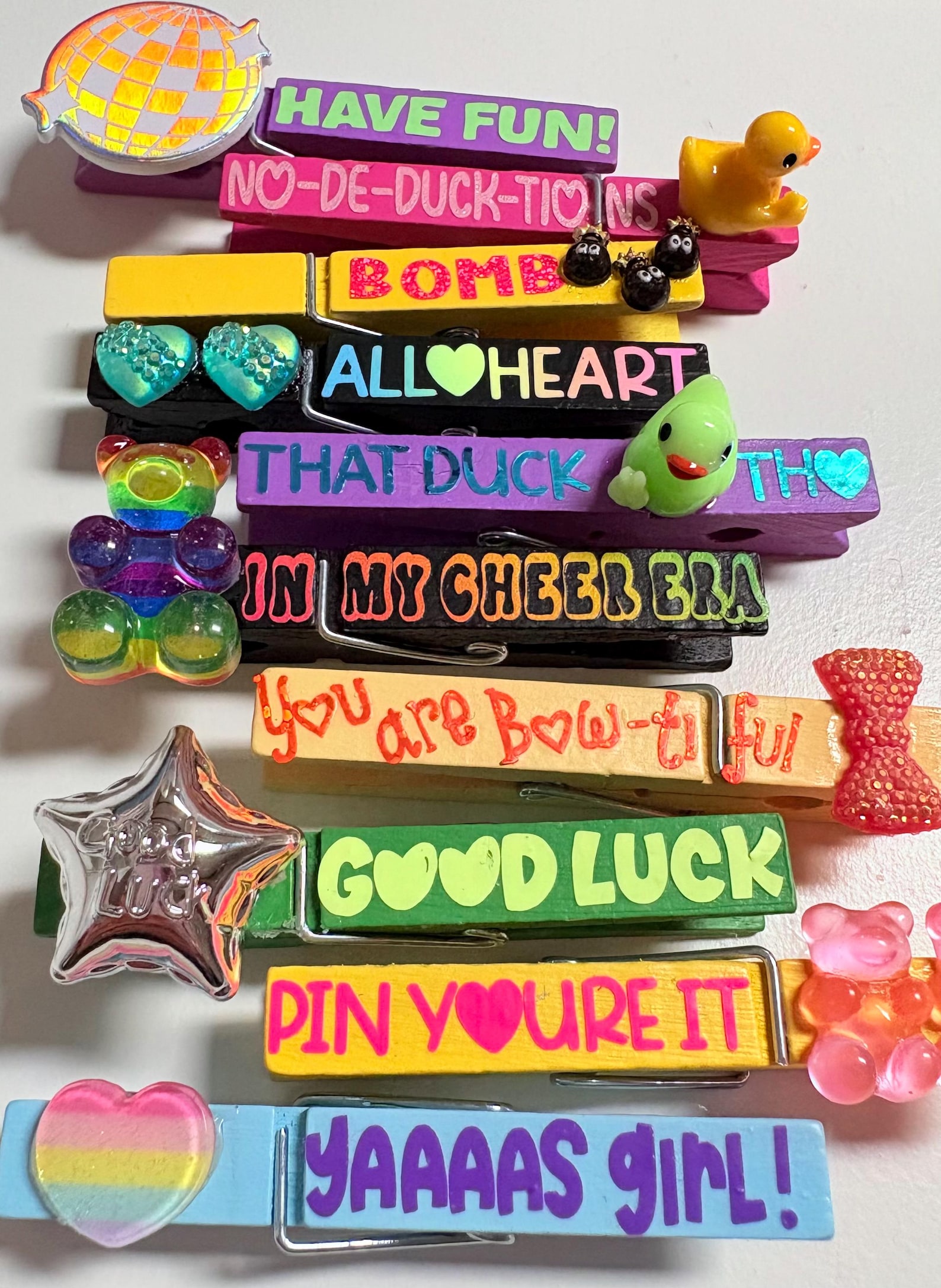 Set of 10 Fun Cheer Pins! - Etsy