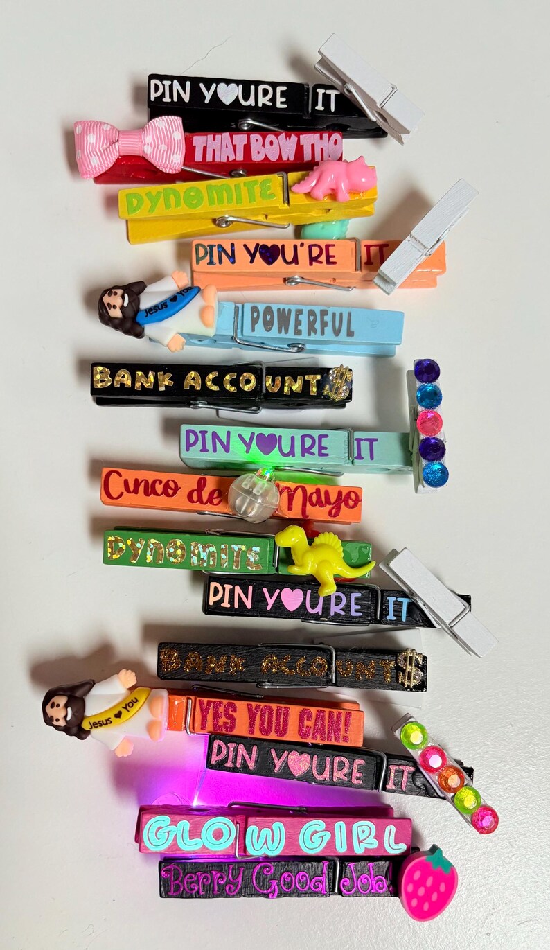 Set of 5 Fun Cheer Pins! Pick Your Own! - Etsy