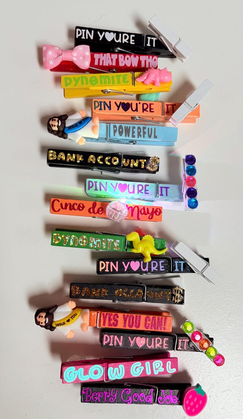 Set of 5 Fun Cheer Pins! Pick Your Own! - Etsy