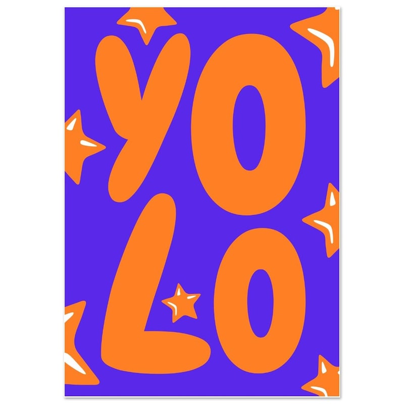 Yolo Poster - Etsy